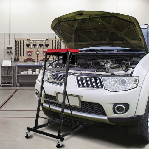 VEVOR Topside Automotive Engine Creeper, Adjustable Height Foldable ...