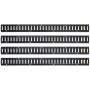 VEVOR E-Track Tie-Down Rail, 4PCS 8-FT Steel Rails w/Standard 1"x2.5 ...