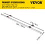 VEVOR Linear Rail HSR15-1500mm? 2pcs Linear Guideway Rail?4X Square ...