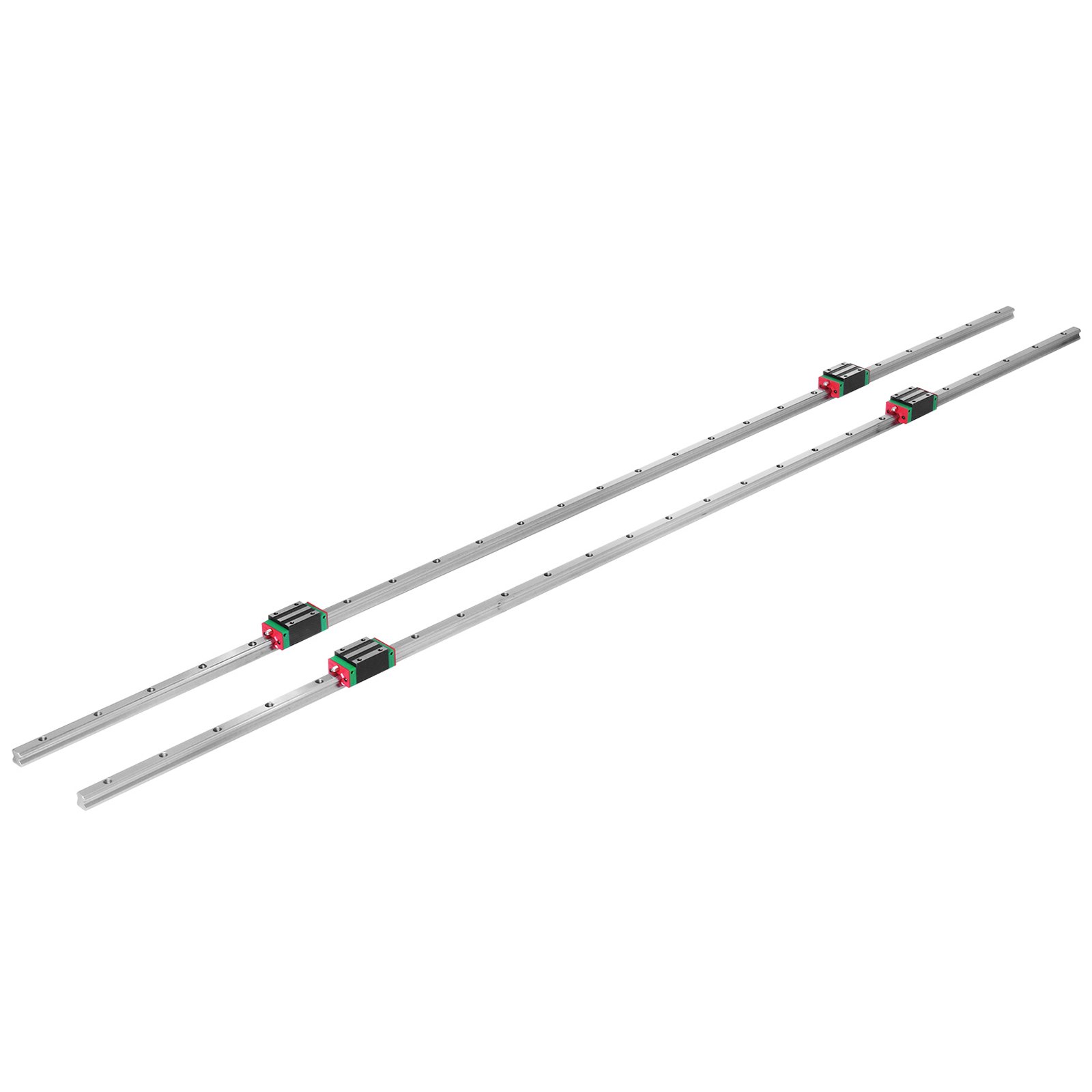 VEVOR Linear Rail HSR15-1500mm? 2pcs Linear Guideway Rail?4X Square ...