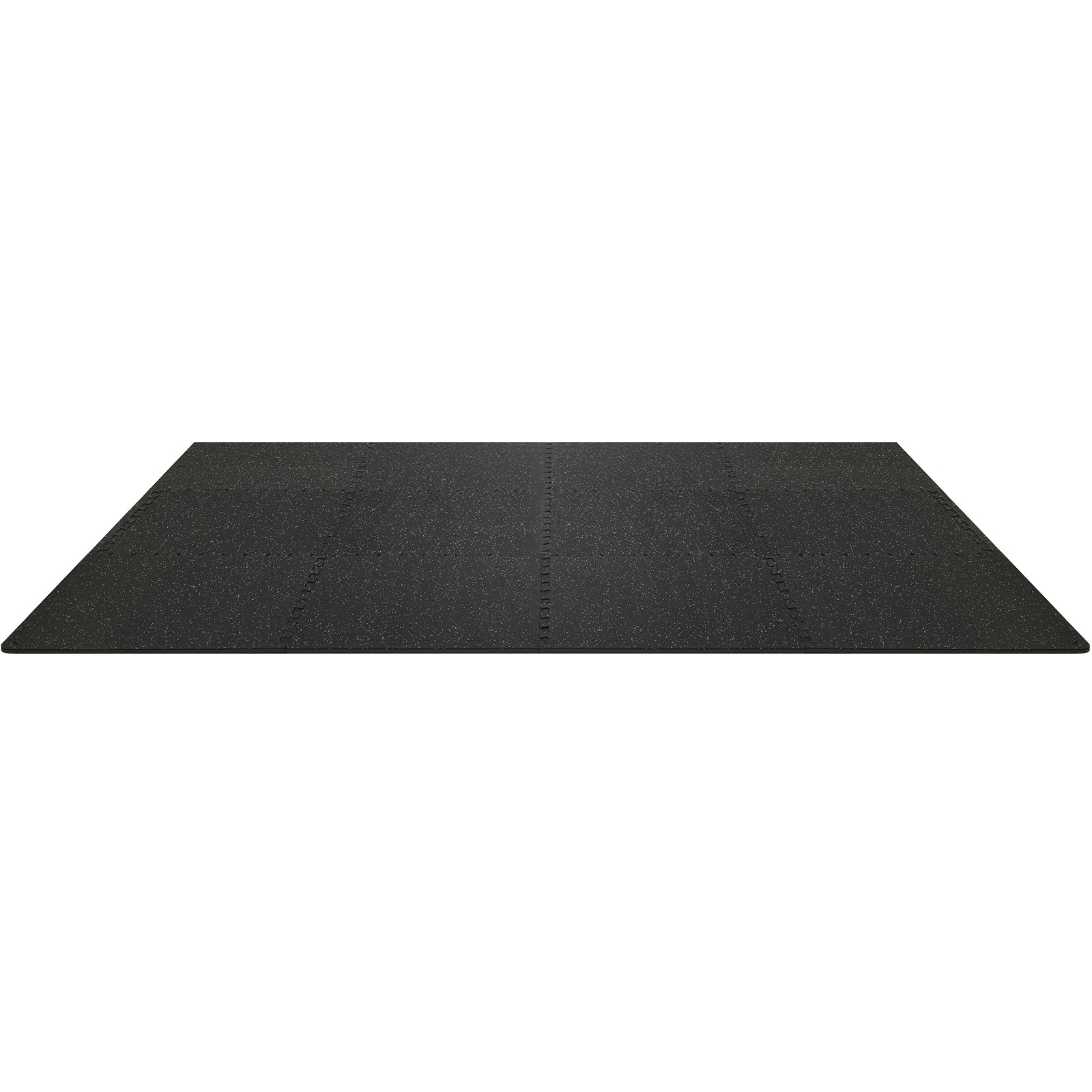 VEVOR 12 PCS 1/2 inch Thick Gym Floor Mats, 24" x 24" EVA Foam & Rubber ...