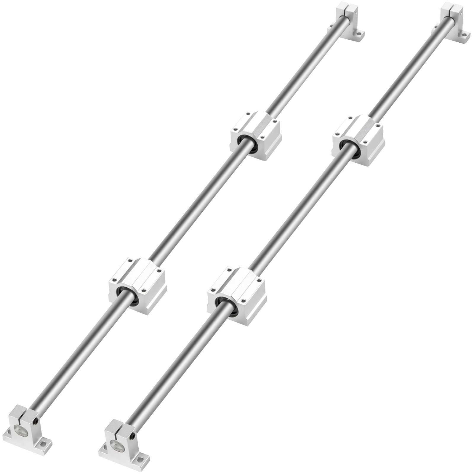 VEVOR Linear Rail Slide 2PCs 16mm x 1000mm Linear Bearing Slide Set ...