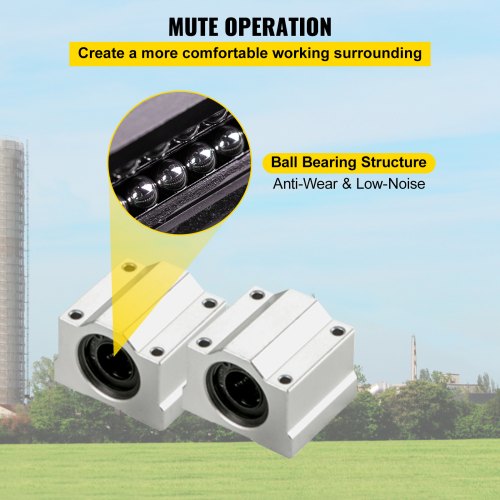 Optical Axis 20mm 1200mm Linear Rail Shaft Rod W/ Bearing Block & Guide ...