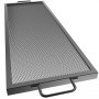 VEVOR Rectangle Fire Pit Grate, X-Marks Rectangle Grill Grate, Black ...