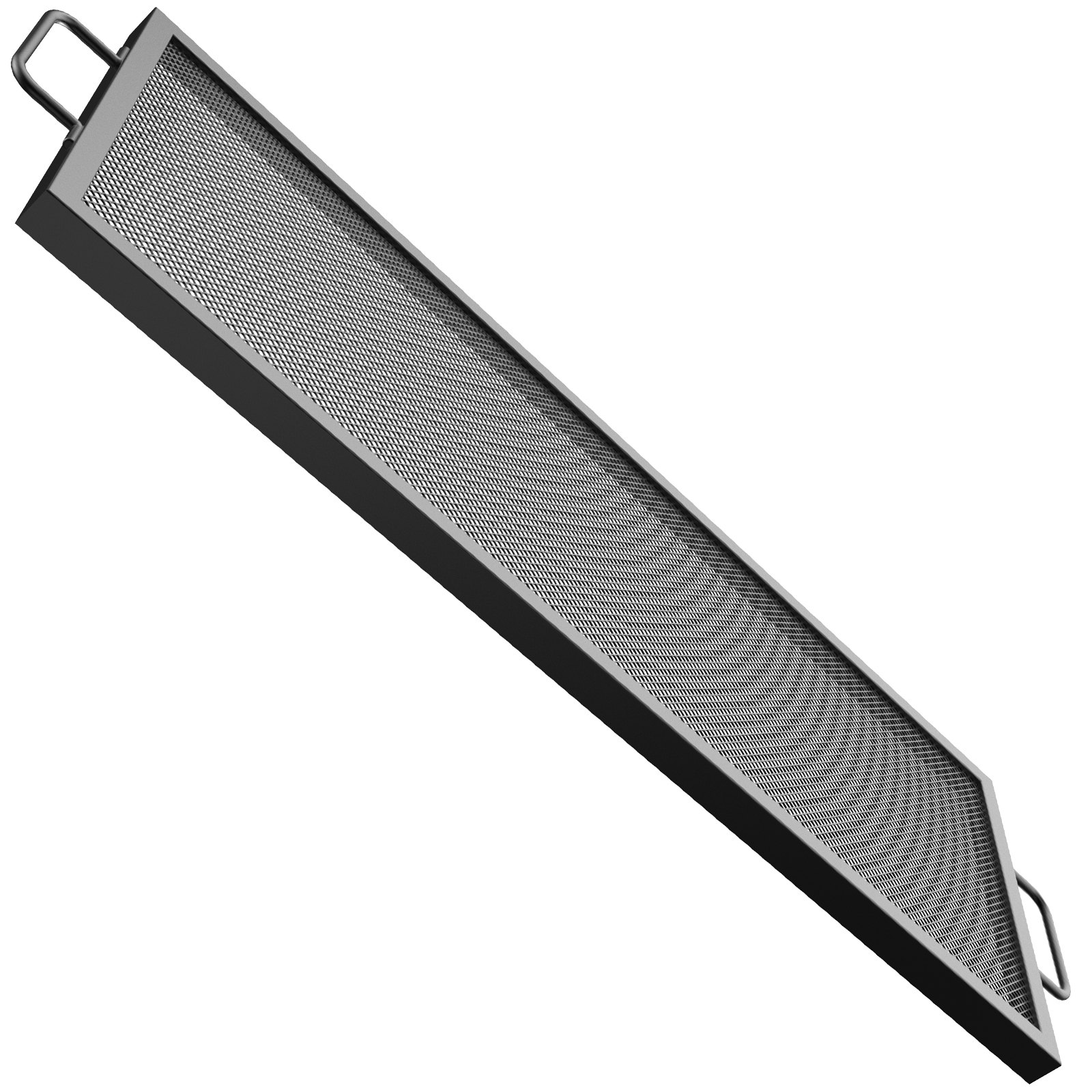 VEVOR Rectangle Fire Pit Grate, X-Marks Rectangle Grill Grate, Black ...