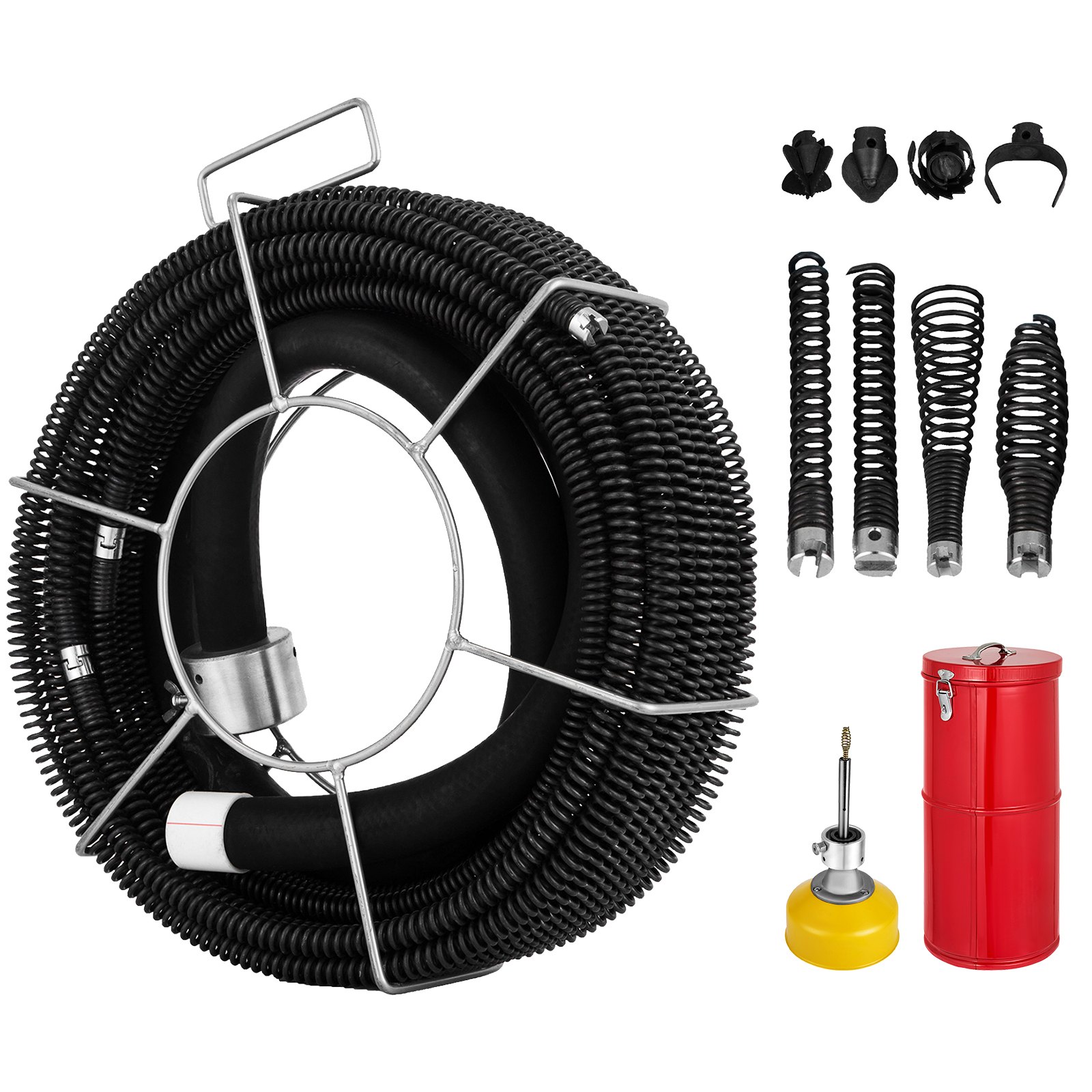 Sectional Drain Cleaning Machine 400W Drain Cleaner 20mx16mm & 5mx10mm ...