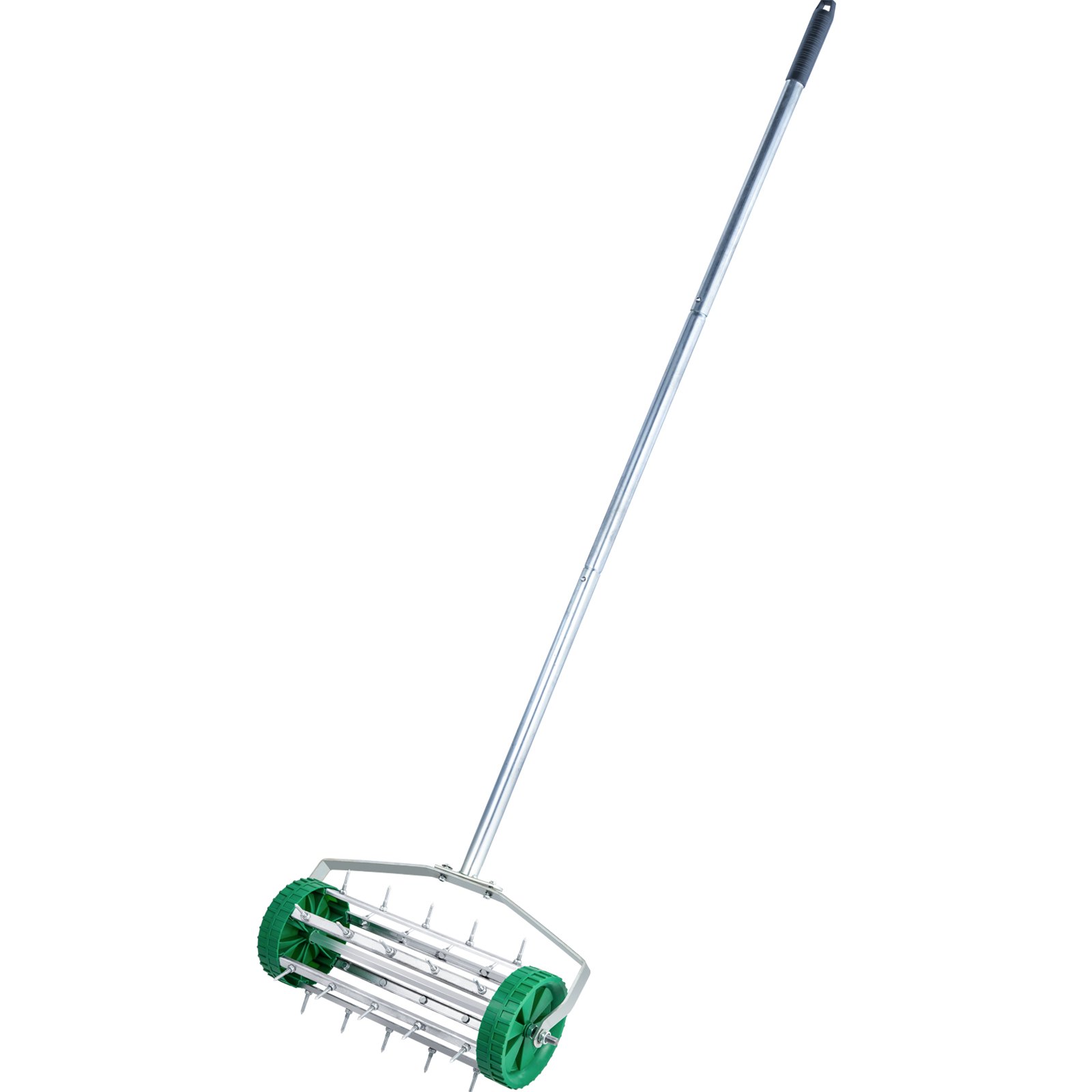Vevor Rolling Lawn Aerator Push Aerator 18" Spike Aerator Roller Garden ...