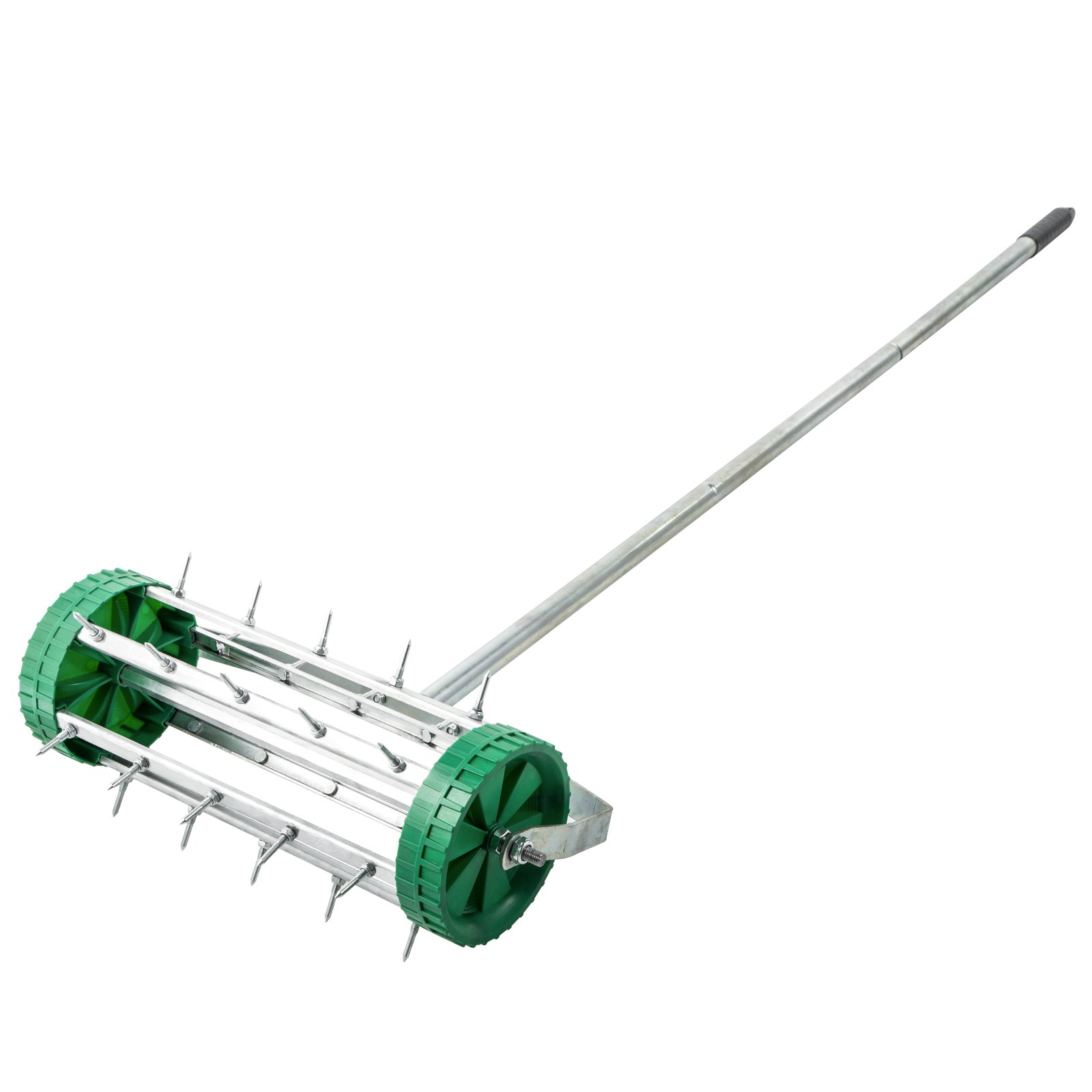 Vevor Rolling Lawn Aerator Push Aerator 18" Spike Aerator Roller Garden ...