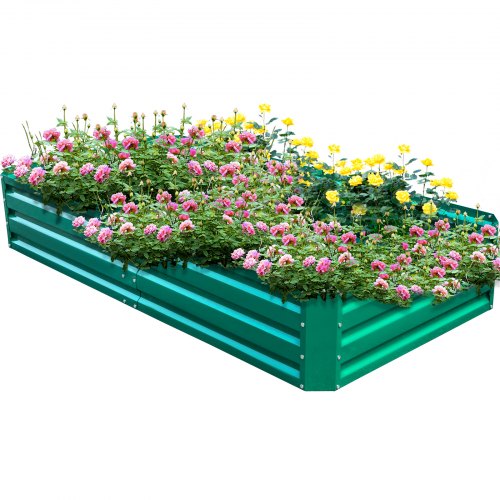 VEVOR Outdoor Raised Garden Bed 68*35in Vegetable Herbs Planting Grow ...