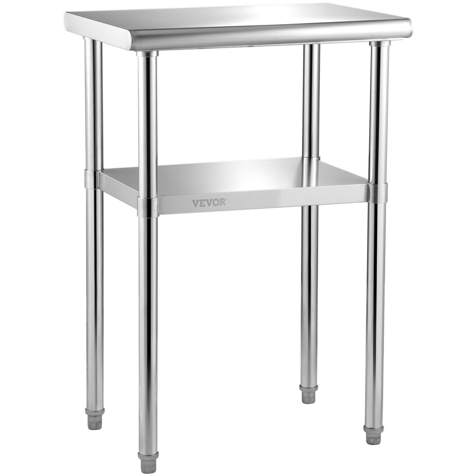 VEVOR Stainless Steel Prep Table, 24 x 18 x 36 Inch, 600lbs Load ...