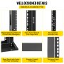VEVOR Server Rack, 45U Open Frame Rack, 2-Post IT Server Network Relay ...