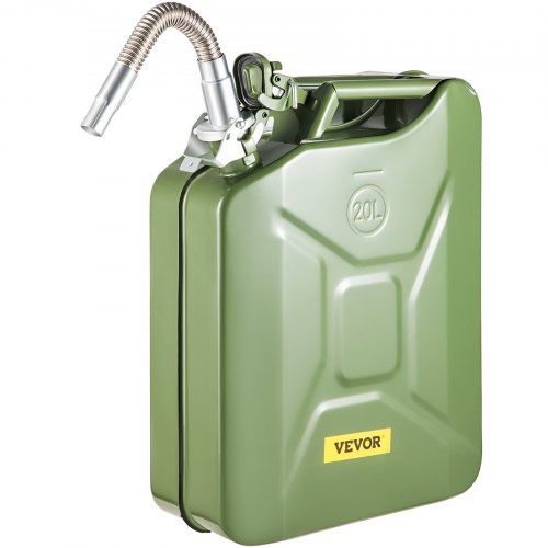 VEVOR Oil Can 5.3 Gal / 20L Fuel Can with Flexible Spout for Cars Green ...