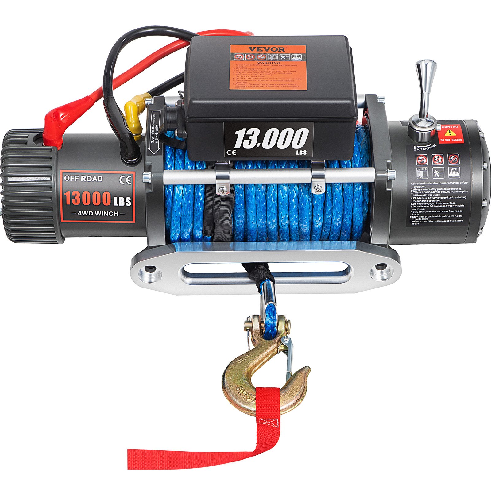 VEVOR Electric Winch 13000lb Load Capacity Truck Winch Compatible with ...