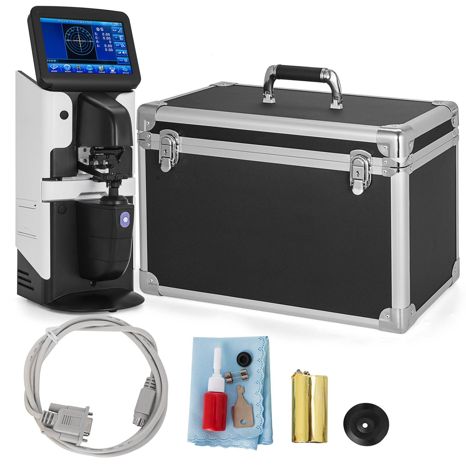 Jd-2600a 7'' Touch Screen Optical Digital Auto Lensometer Pd Uv ...