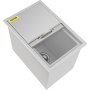 Drop In Ice Chest Cooler Stainless Steel W/ Push-Pull Cover | VEVOR US
