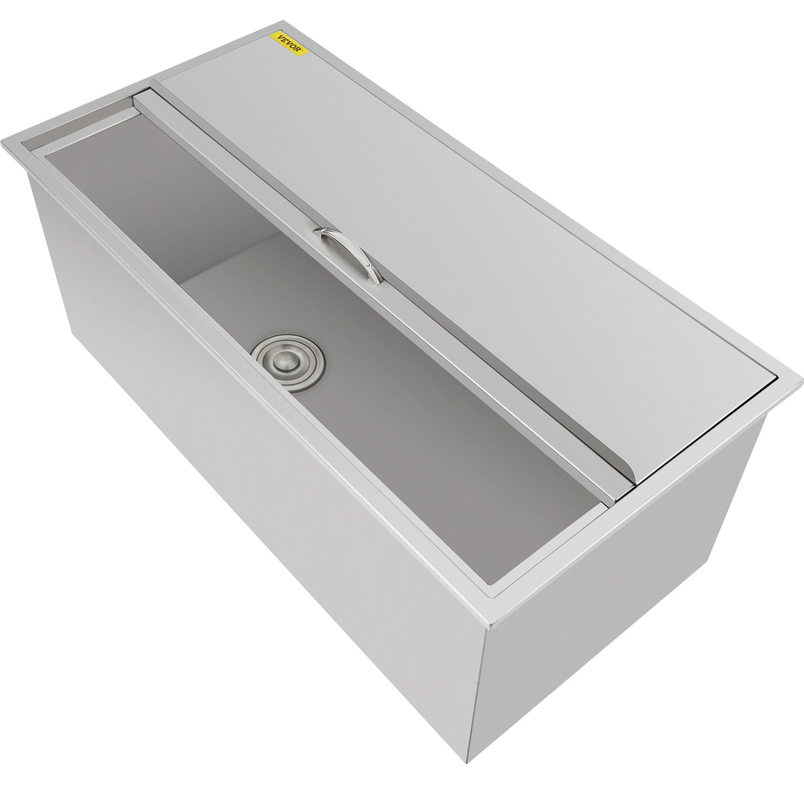 VEVOR Drop in Ice Chest 36L x 18W x 14H Inch Stainless Steel Ice Cooler ...