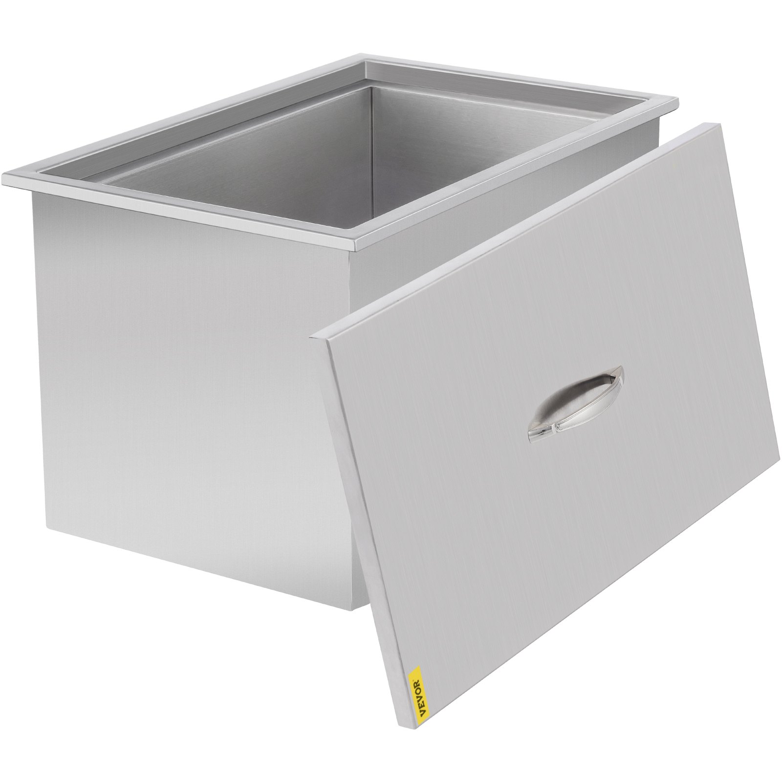 VEVOR Drop In Ice Chest 21.2L x 16.8W x 17.6H Inch with Cover Stainless ...