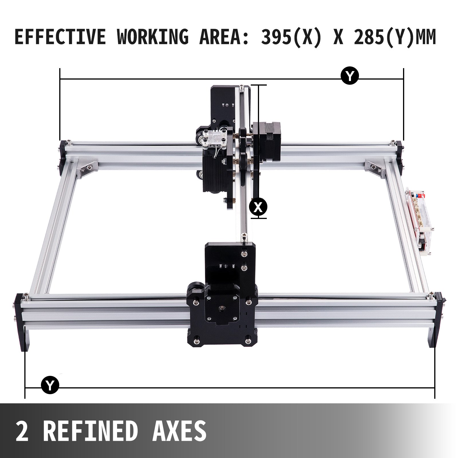 VEVOR CNC 3040 CNC Machine 15000MW, CNC Router Machine Laser Engraver ...