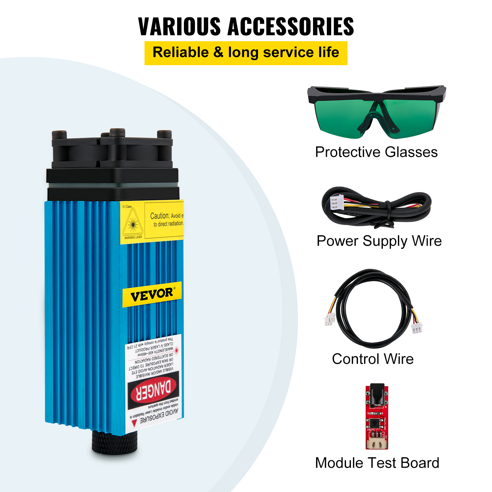VEVOR Vevor Laser Module 15w,cnc Laser Module 450nm 12v Laser ...