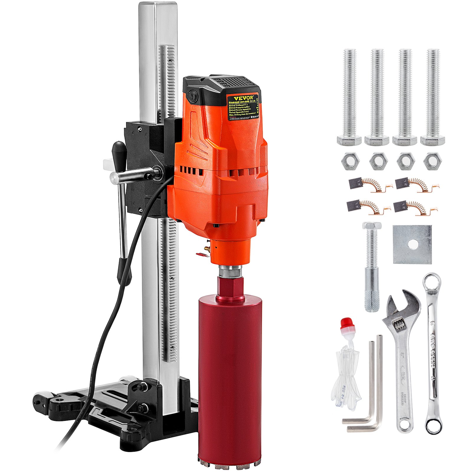 VEVOR Core Drill Machine 305 MM 12 Inches Core Drill Rig Powerful ...