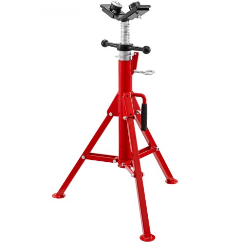 VEVOR Pipe Jack Stand With 2-Ball Transfer V-Head and Folding Legs ...