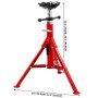 VEVOR Pipe Jack Stand with 4-Ball Transfer V-Head and Folding Legs ...