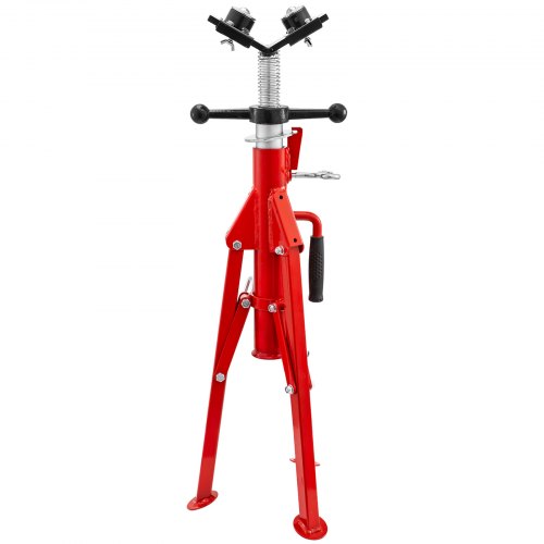 VEVOR Pipe Jack Stand with 2-Ball Transfer V-Head and Folding Legs ...