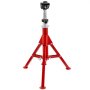 Pipe Jack Stand With 2-Ball Transfer V-Head and Folding Legs 1300LB ...