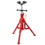Pipe Jack Stand With 2-Ball Transfer V-Head and Folding Legs 1300LB ...