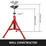 Pipe Jack Stand With 2-Ball Transfer V-Head and Folding Legs 1300LB ...
