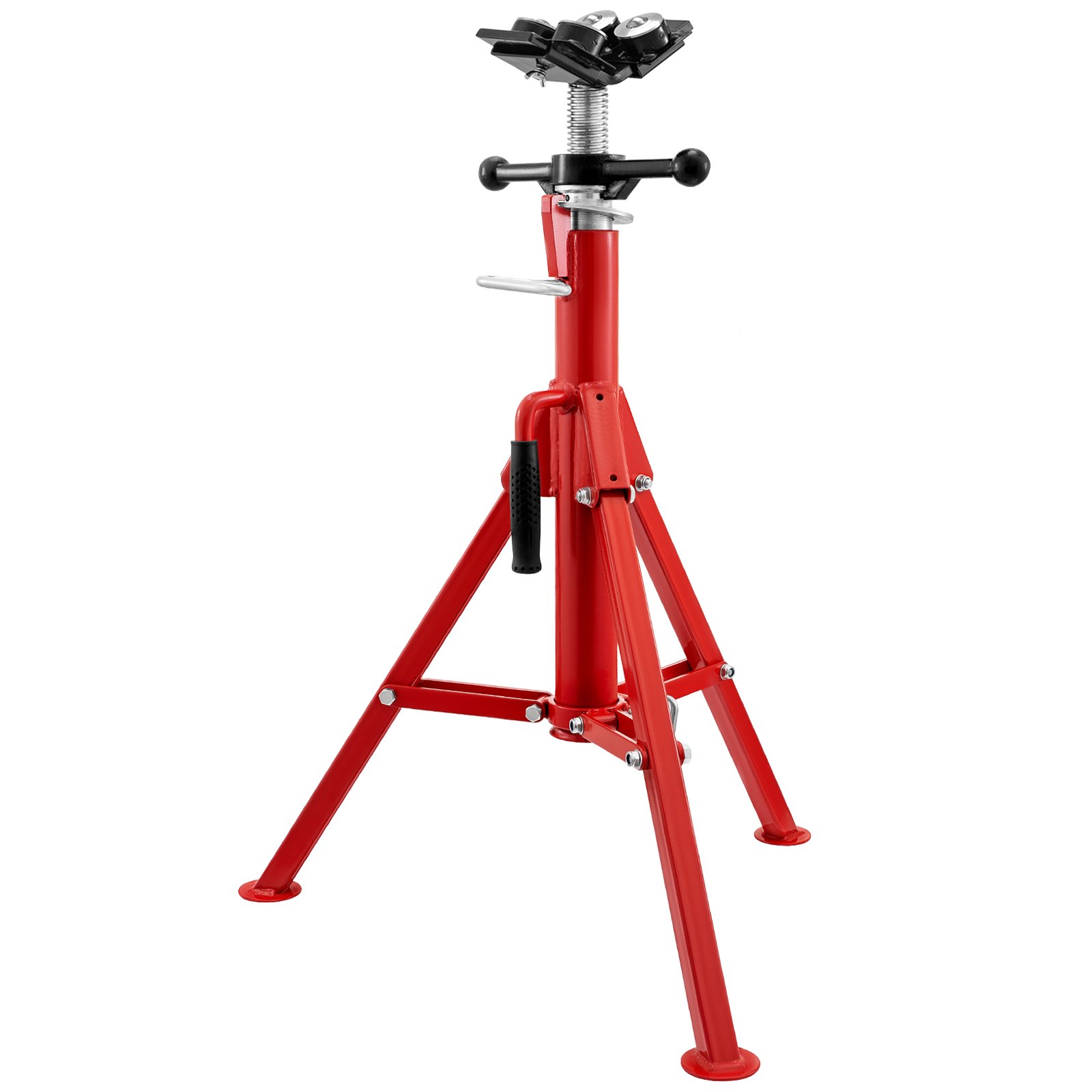 VEVOR Pipe Jack Stand with 4-Ball Transfer V-Head 6mm Thickness and ...