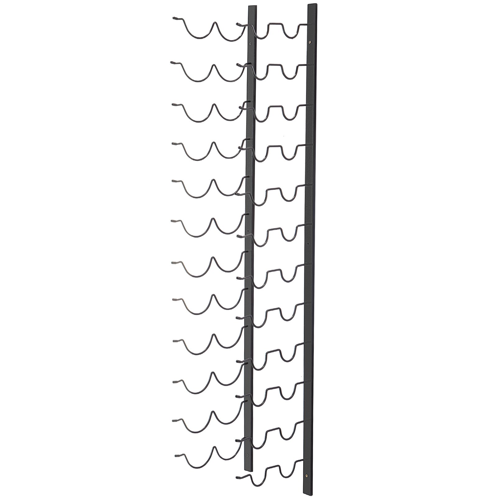 VEVOR Wall Mounted Wine Rack, 12x2 Bottles Wine Holder Towel Rack ...