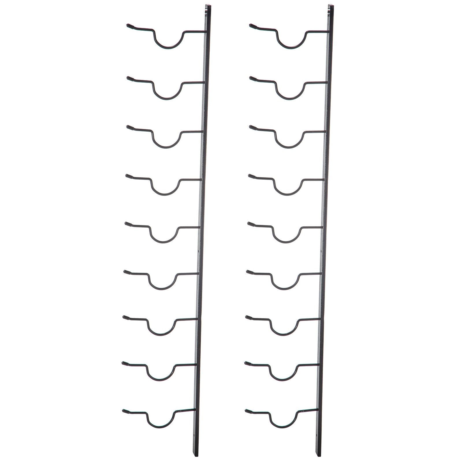 Vevor 9 Bottles Metal Wall Mounting Wine Rack Stackable Storage Satin ...