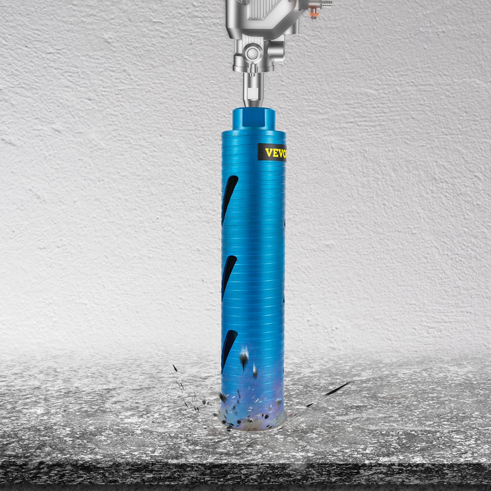VEVOR Dry Core Drill Bit, 3" / 76.2mm Diameter 5/8"-11 Shank Arbor with ...