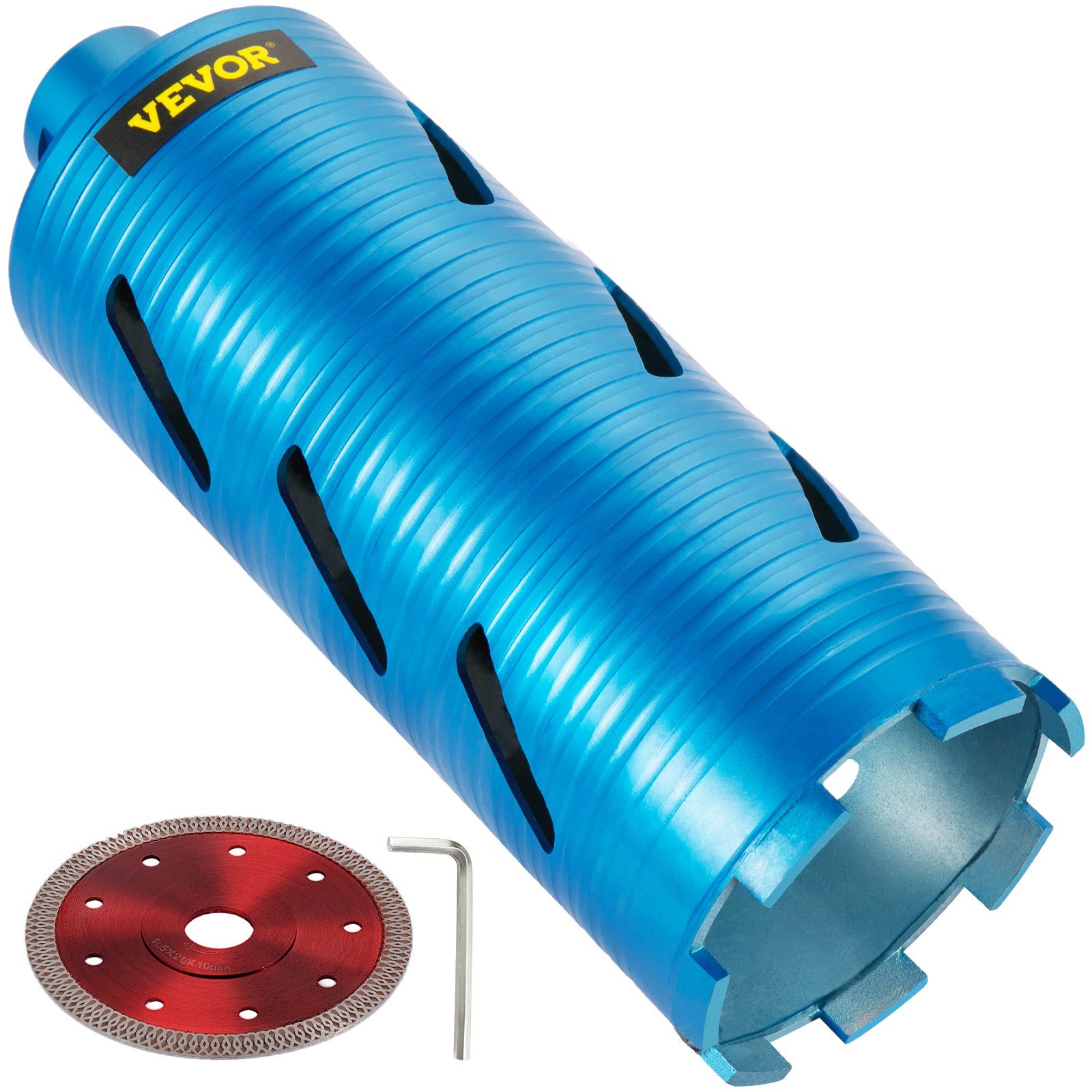 VEVOR Dry Diamond Core Drill 4" Dia. & 9.5" Long Adapts Concrete ...