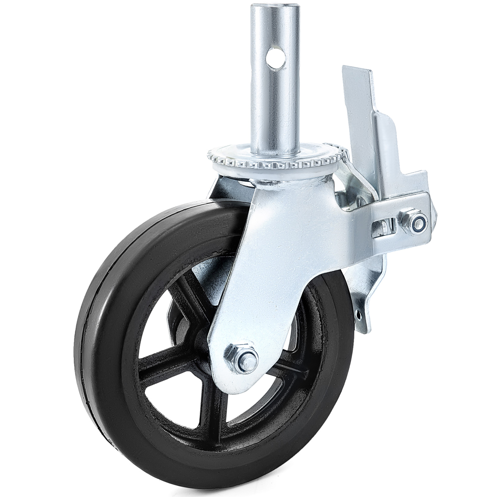 Scaffolding Casters 8" X 2" 4pcs Locking Brakes Swivel Rubber Cast ...