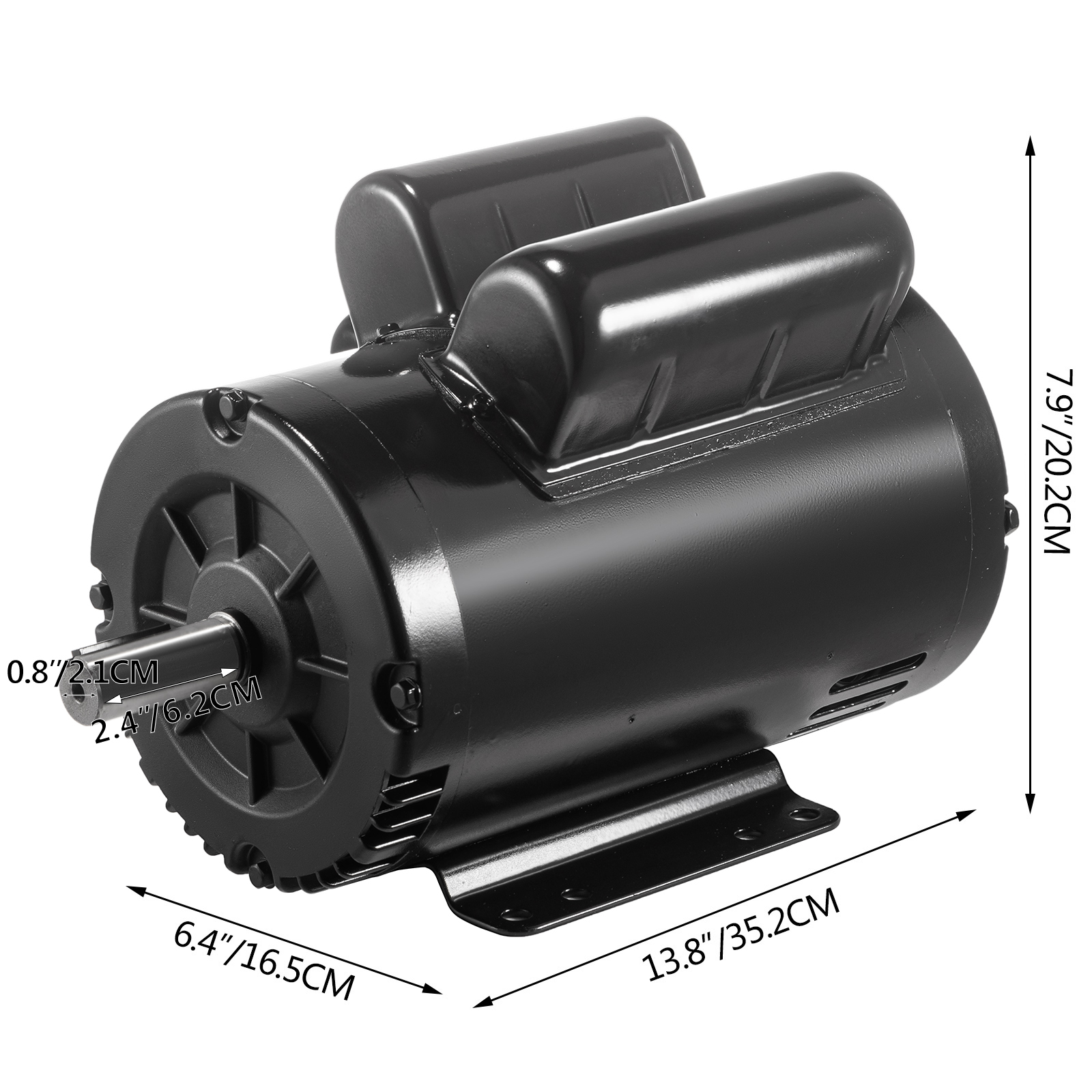 5 Hp Air Compressor Duty Electric Motor 145t Frame 3450 Rpm Single ...
