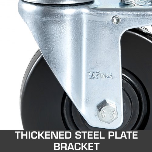 5" Swivel Caster With Dual Locking Scaffolding Square Stem Zinc Coating ...