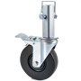 5" Swivel Caster With Dual Locking Scaffolding Square Stem Zinc Coating ...