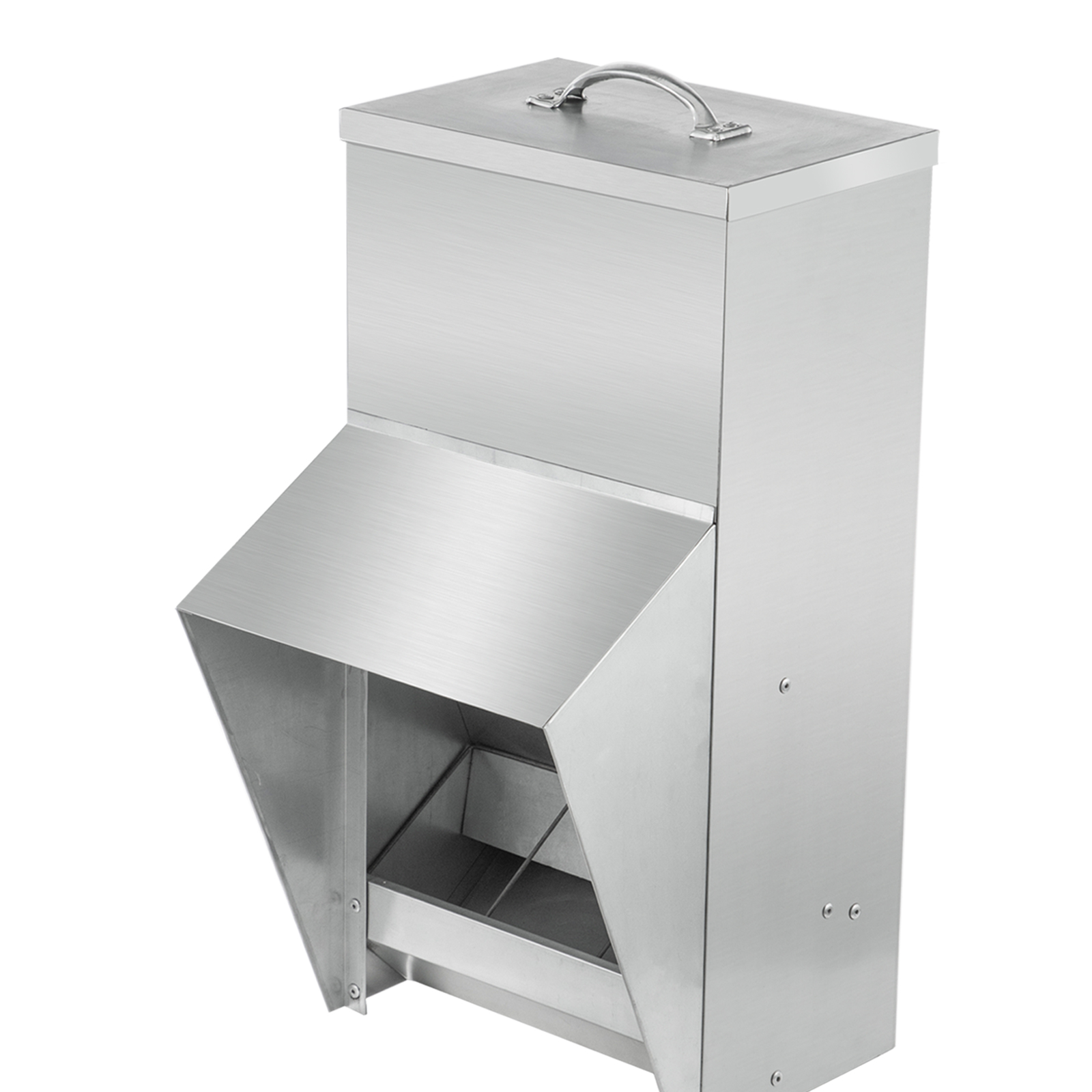 VEVOR Galvanized Poultry Feeder Holds 11.5lbs of Feed Chicken Feeders ...