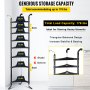 VEVOR 8-Tier Cookware Stand, 68-inch Multi-Layer Pot Rack, Carbon Steel ...