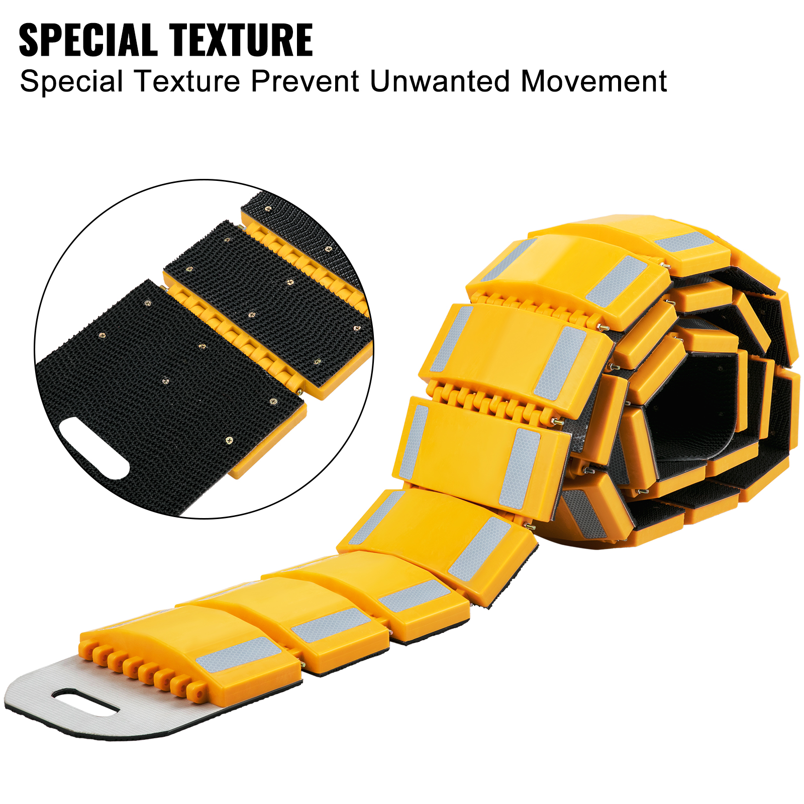 Vevor Portable Speed Bump Speed Hump 9.8 Ft Rubber Speed Bumps For ...