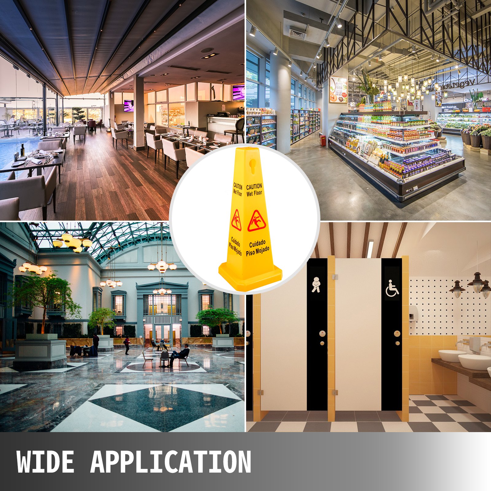 Yellow Caution Wet Floor Signs Floor Yellow Caution Wet Floor Sign 4 ...