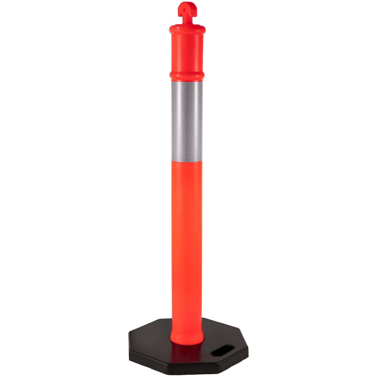 VEVOR 4Pack Traffic Delineator Posts 44 Inch Height, PE Delineator Post ...