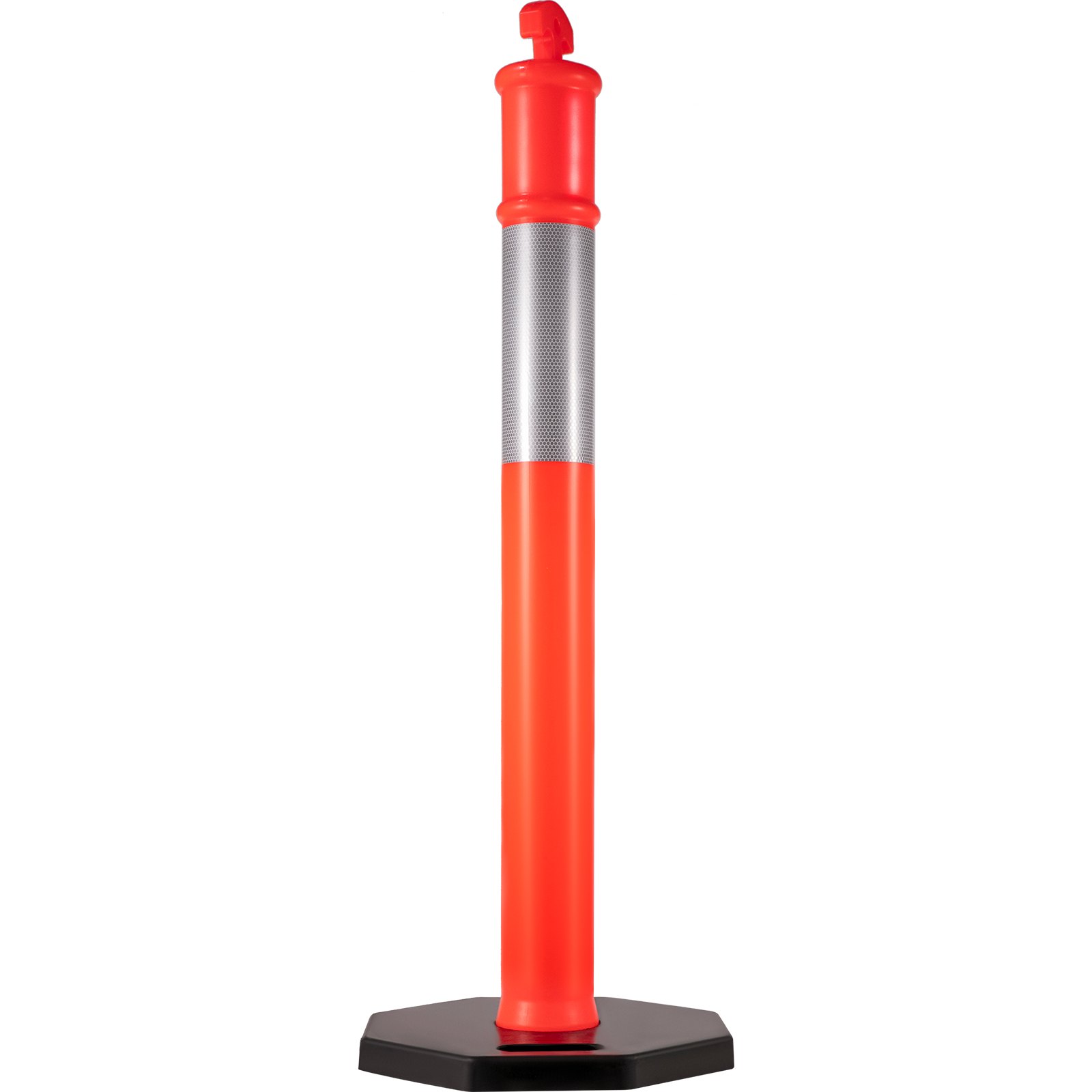VEVOR 9Pack Traffic Delineator Posts 44 Inch Height, PE Delineator ...