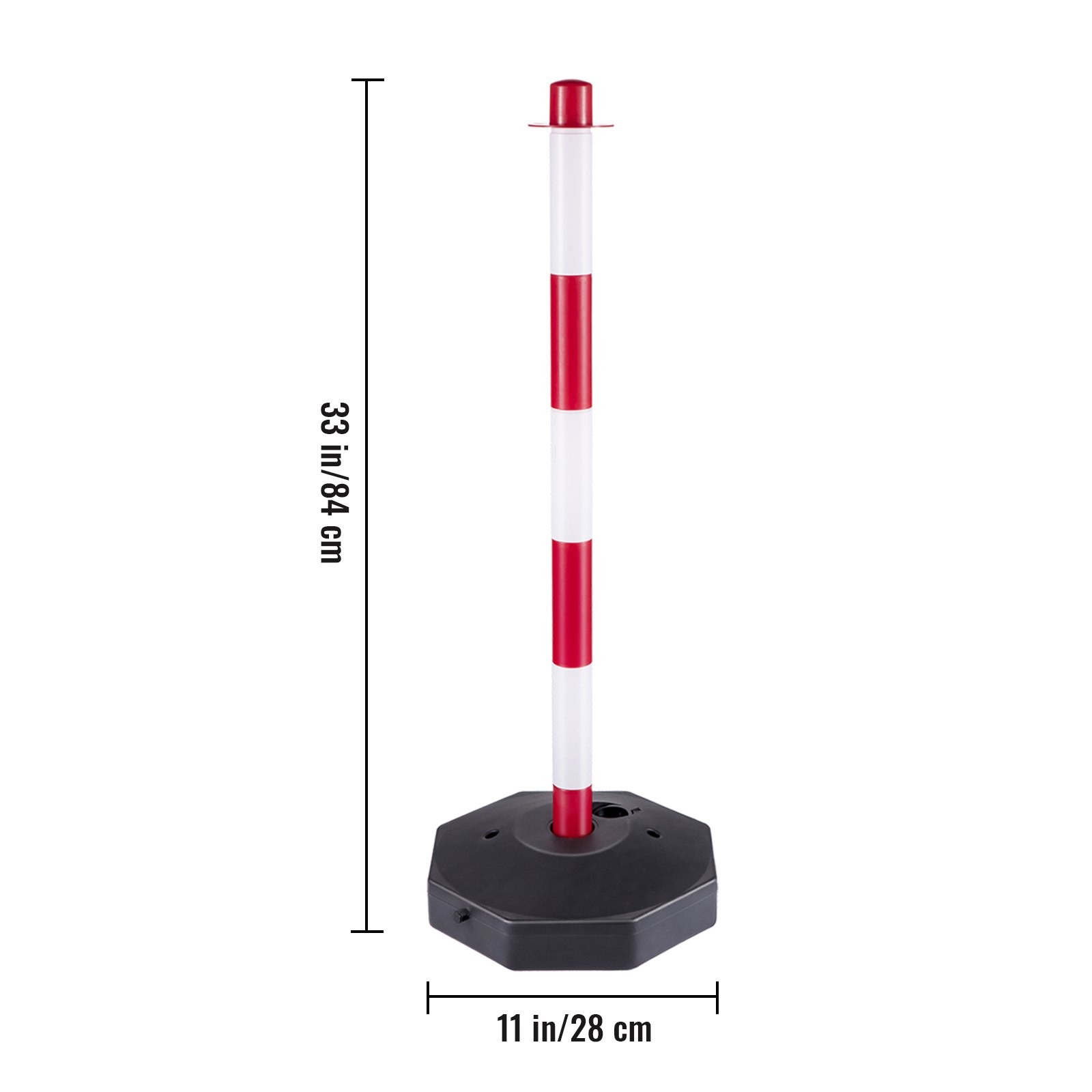 VEVOR Plastic Stanchion, 4pcs Chain Stanchion, Plastic Stanchion Kit w ...