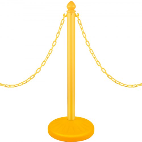 VEVOR Plastic Stanchion, 4pcs Chain Stanchion, Outdoor Stanchion w/ 4 x ...