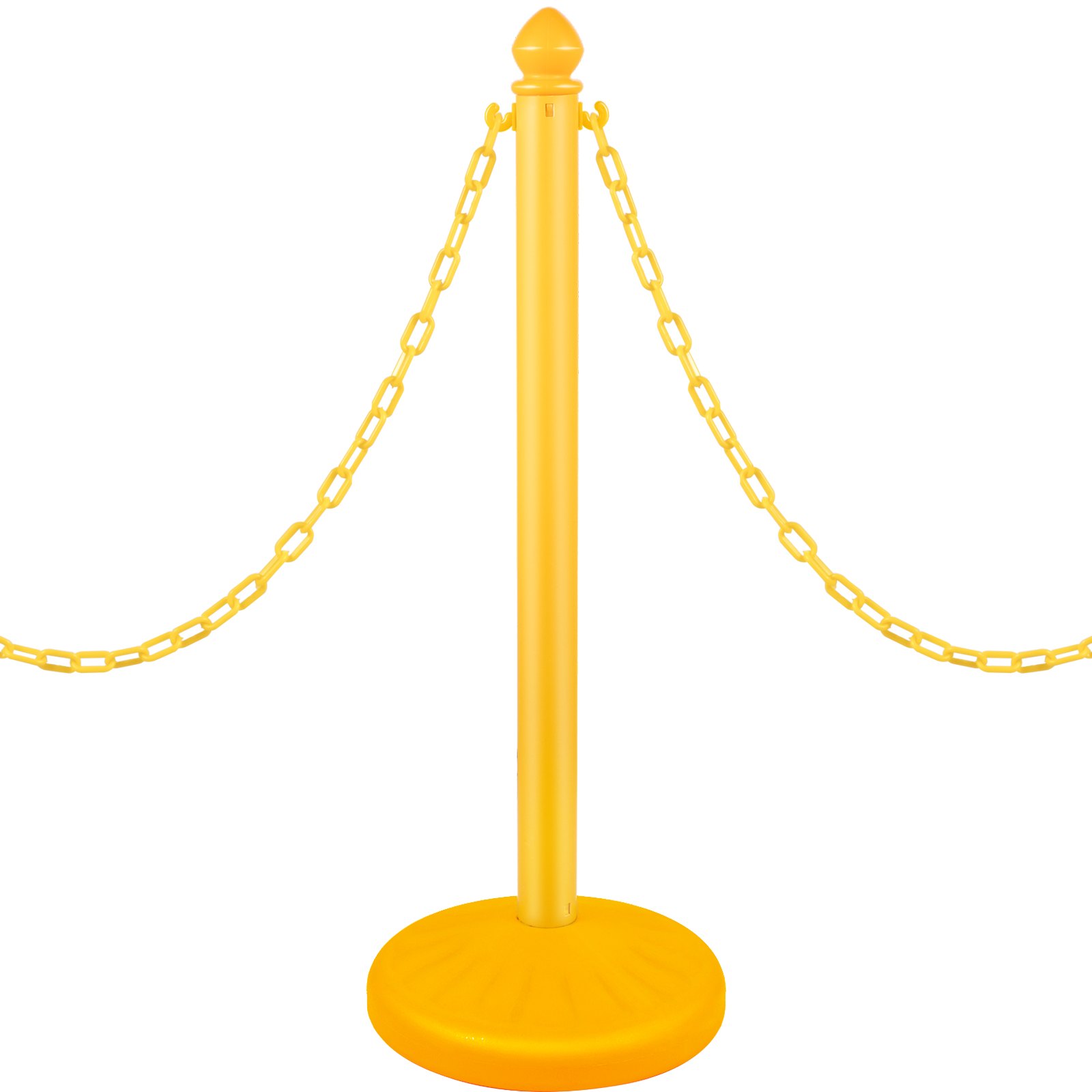 VEVOR Plastic Stanchion, 4pcs Chain Stanchion, Outdoor Stanchion w/ 4 x ...