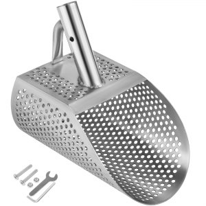 VEVOR Metal Detector Sand Scoop, Stainless Steel Metal Detecting Beach ...