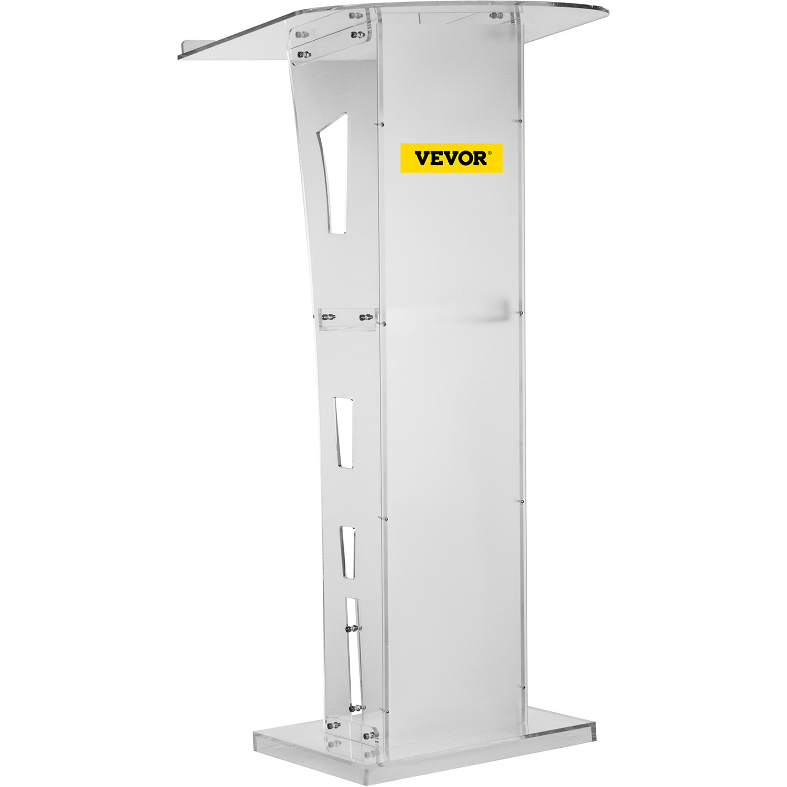 VEVOR Acrylic Podium 47.5" Tall Plexiglass Podium 26.8"x14.3" Table ...